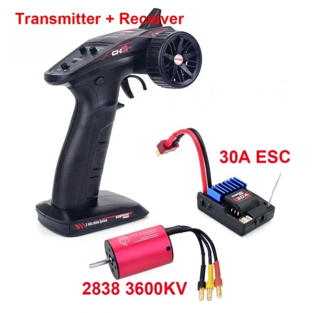 Surpass Hobby Kit Radio 2CH TX RX-ESC 30A Motor 2845 3600KV