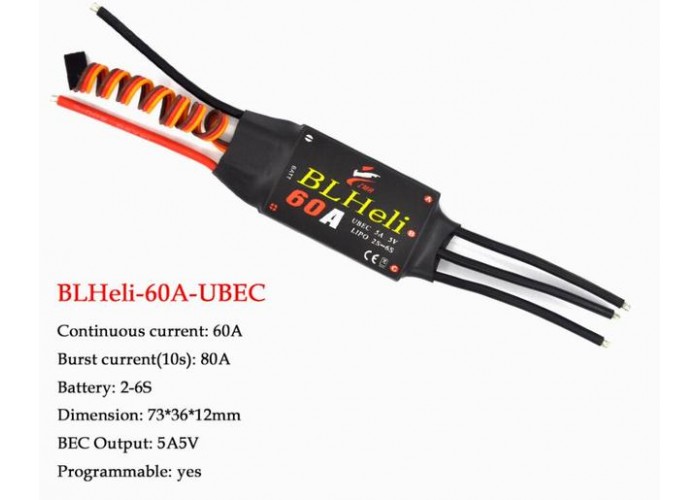 BLHeli 60A ESC 3A/5V BEC 2-6S